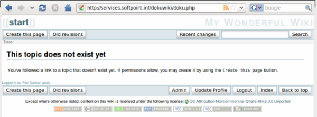 Dokuwiki Tutorial Part 1: Install and First Pages · tech.surveypoint.com