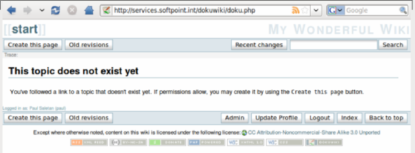 Dokuwiki Tutorial Part 1: Install and First Pages · tech.surveypoint.com